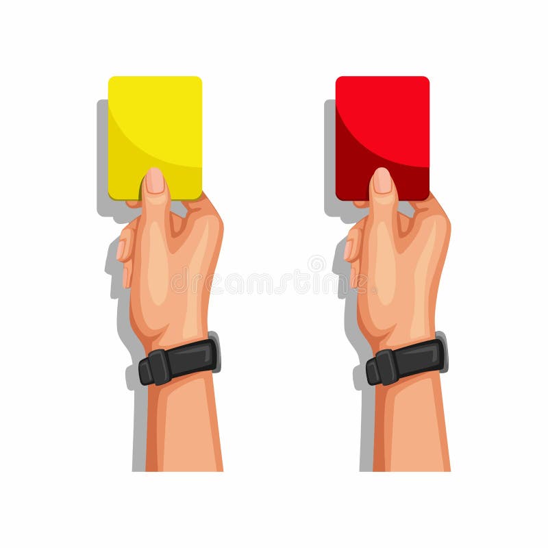 Cartoon Soccer Referee Showing Red Card Stock Illustrations – 236 ...