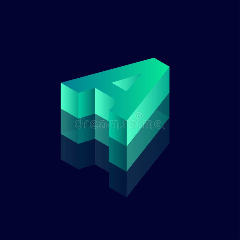 Isometric Letter a. Letter a Stock Vector - Illustration of ...