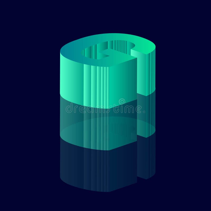 Isometric Letter G. Letter G Stock Vector - Illustration of fashion ...