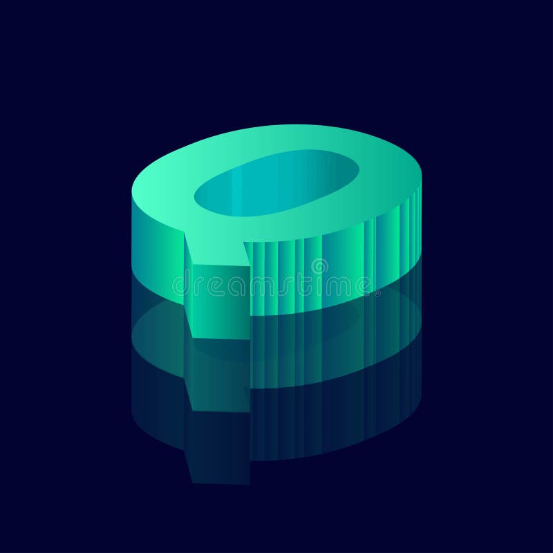 Isometric Letter Q. Letter Q Stock Vector - Illustration of symbol ...