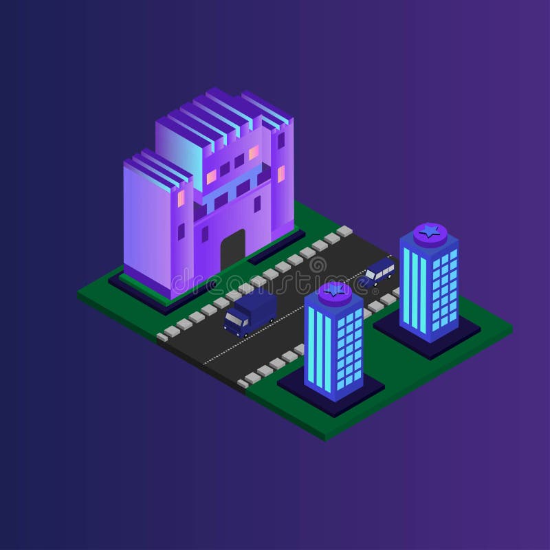 Isometric Home Furniture Drawer, Remote TV Control Flat Vector ...