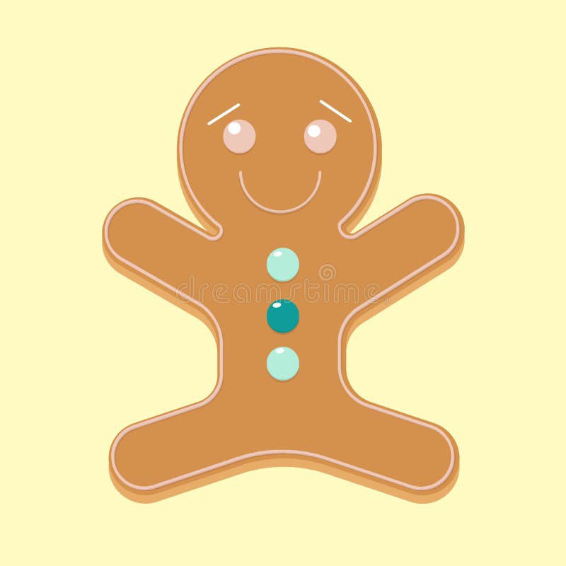 Vector Illustration of a Cute Gingerbread . Stock Illustration ...