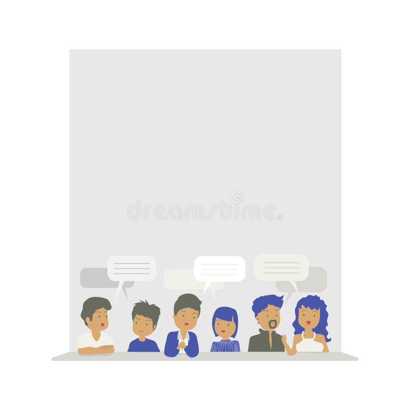 Talking Together, Understand Each Others More Board Stock Vector ...