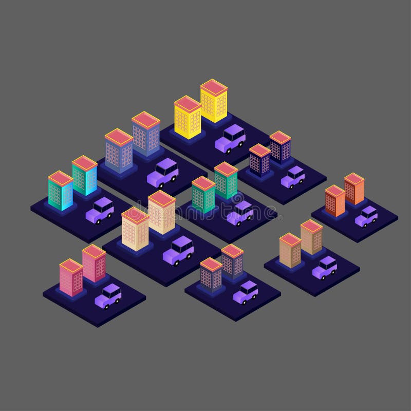 Vector Luxury Flat Building Isometric Vector Stock Vector ...