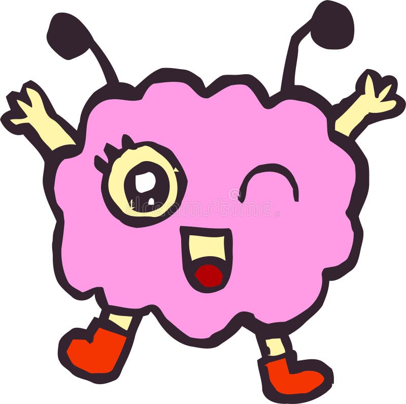 Pink Monsters Cartoon Sketch Concept Stock Vector - Illustration of ...