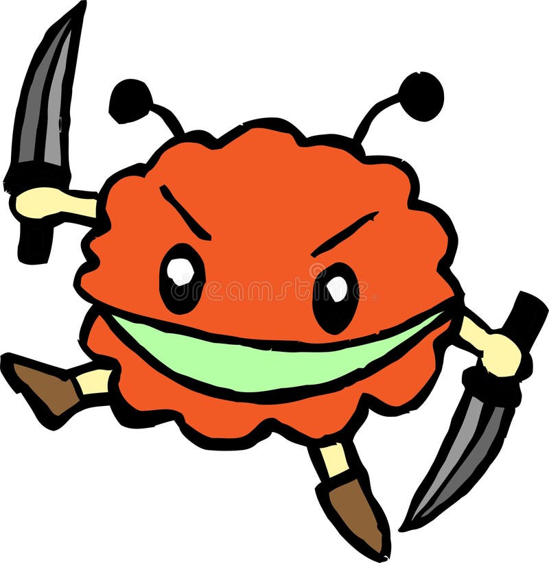 Orange Monsters Cartoon Sketch Concept Stock Vector - Illustration of ...