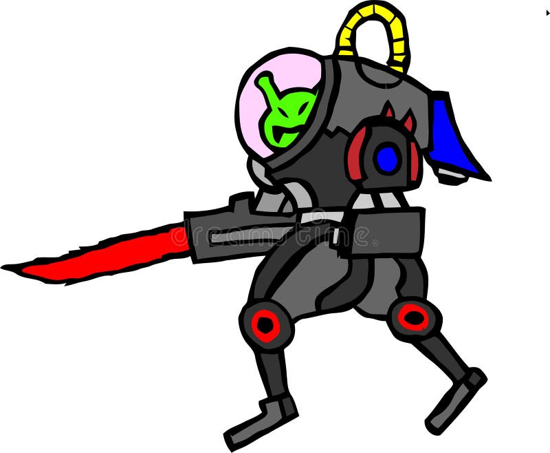 Alien Robotic Weapons Very Cool Concept Stock Vector - Illustration of ...