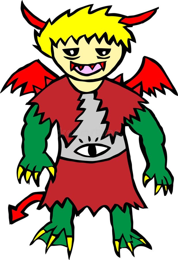 Devil Demon Power Very Cool Stock Vector - Illustration of demon, power ...