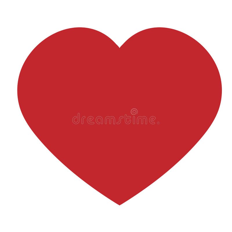 Heart. Love flat icon stock vector. Illustration of presentation ...