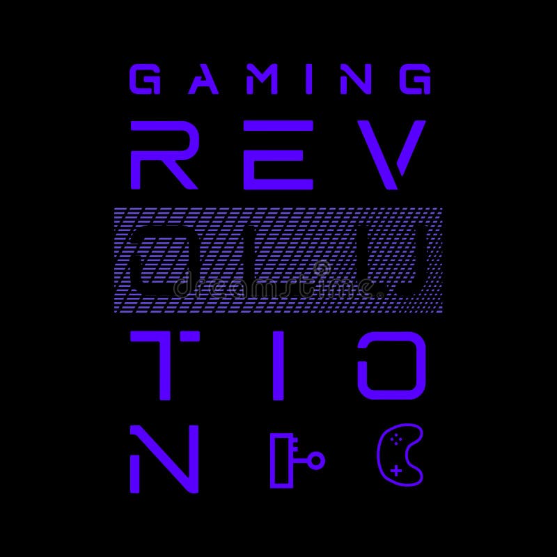 Gaming Revolution stock vector. Illustration of multimedia - 220998991