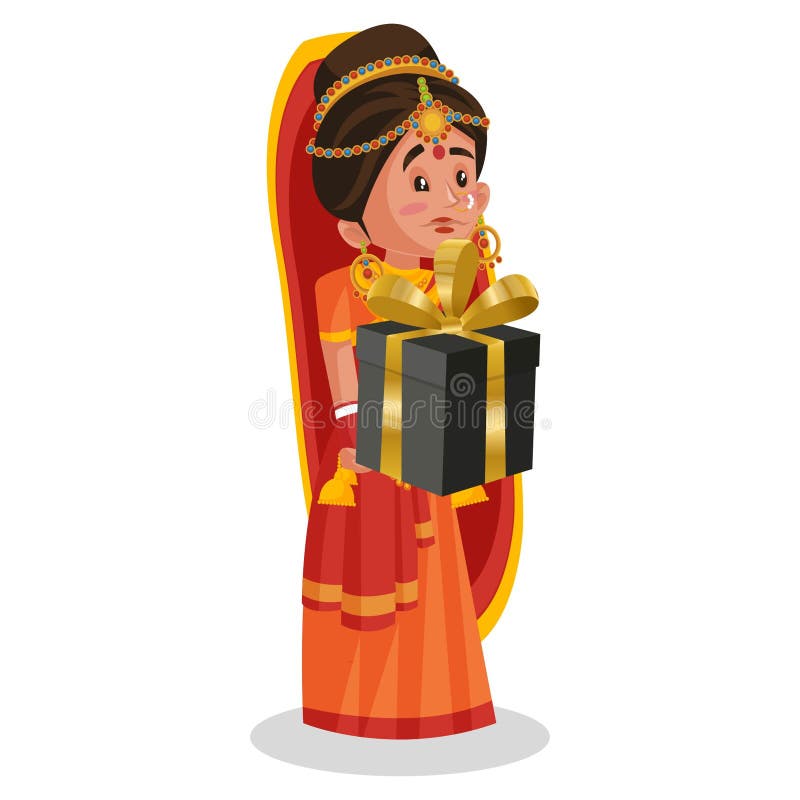 Vector Graphic Illustration of Indian Bride Stock Vector - Illustration ...