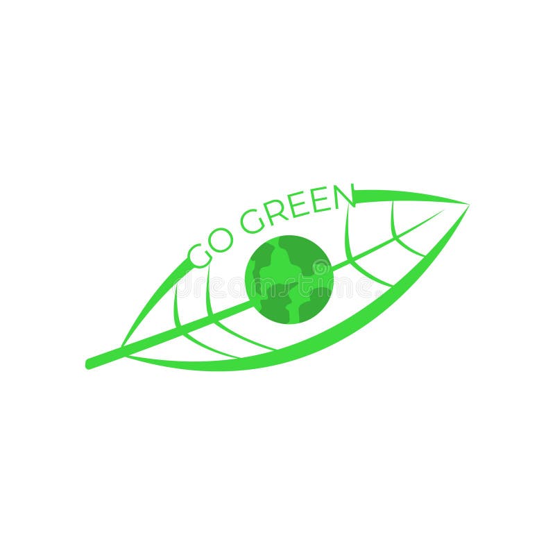Go Green Icon Illustration Graphic Vector Stock Vector - Illustration ...