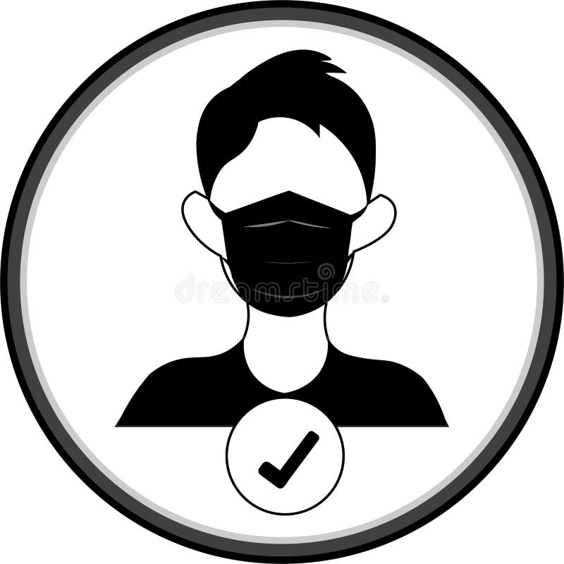 Wear Mask Sign Vector. Mask Sign and Notice. Safety Notice for Wearing ...