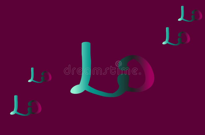 LO Letters Logo Gradient Green and Burgundy on Burgundy Background ...