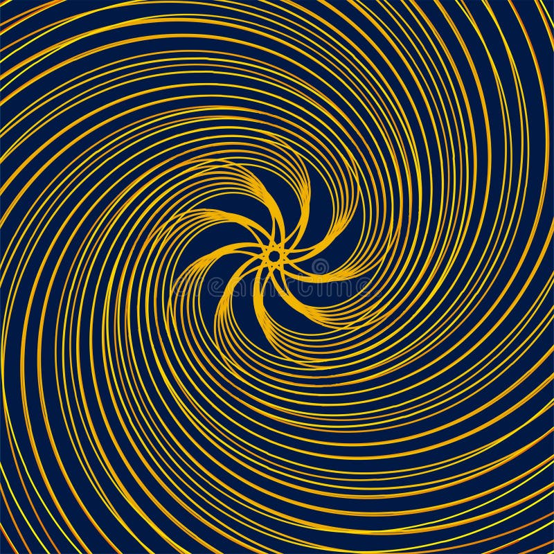 Vortex Circle Ornament Flat. Circular and Radial Lines Stock Vector - Illustration of design ...