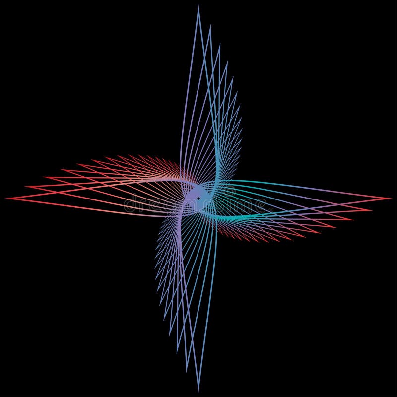 Bird Wing Shaped Ornament Design Stock Vector - Illustration of light ...