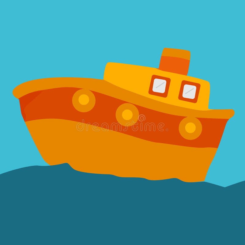 Simple Marine Ship Vector Design Stock Vector - Illustration of pattern ...