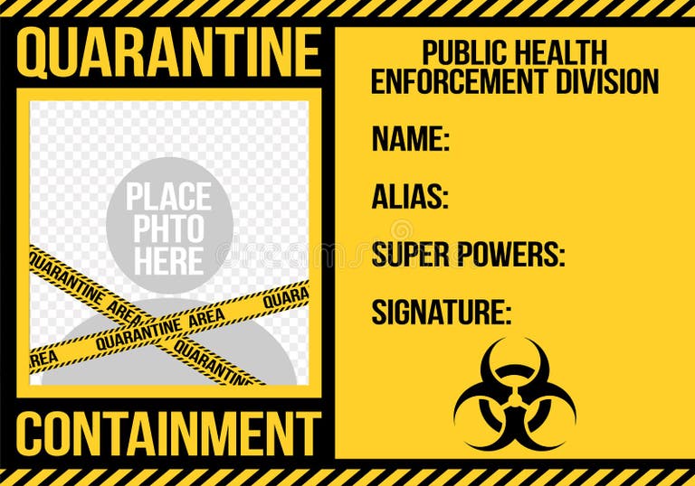 Quarantine Containment, Public Health Enforcement Division Stock Vector ...
