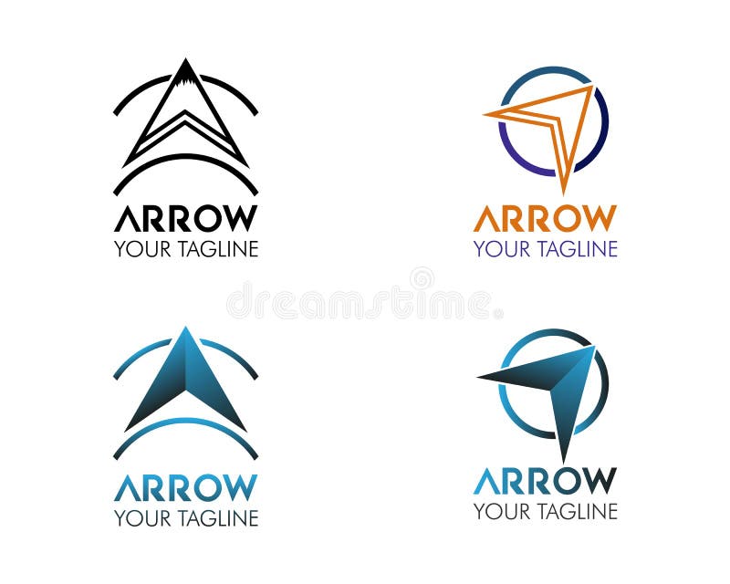 Arrow Logo for Business Logo Stock Vector - Illustration of circle ...