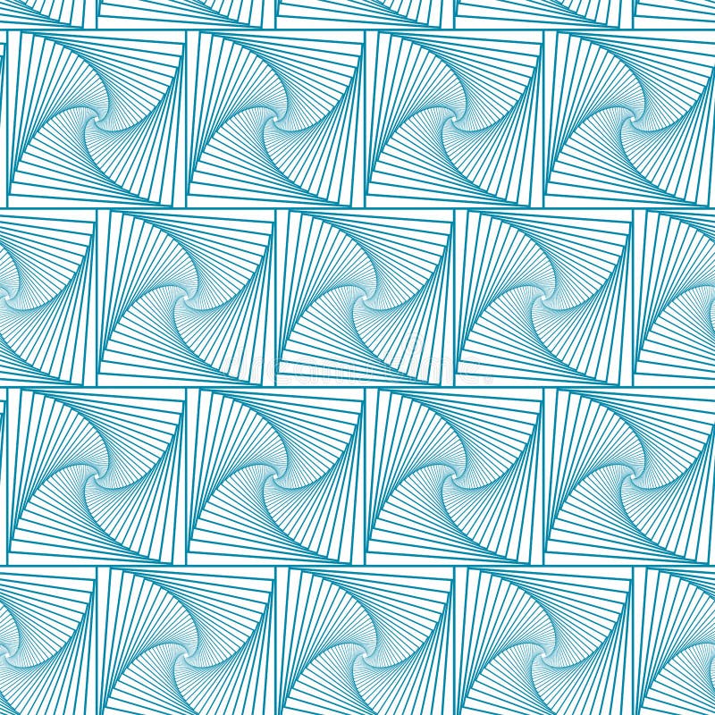 Abstract Ocean Wave Blue Seamless Pattern. Vector Stock Vector ...