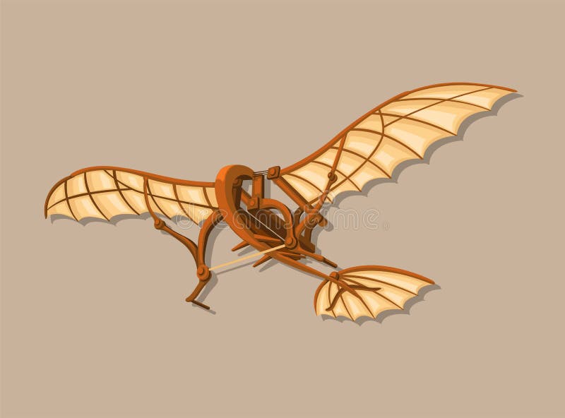 Flying Machine Creation from Leonardo Davinci, Concept Technology ...