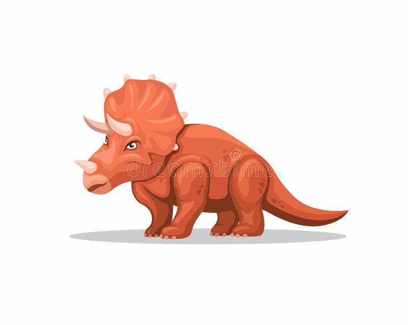 Triceratops Dinosaur Species Character Illustration Vector Stock Vector ...