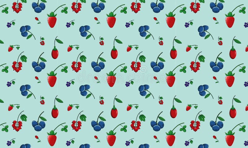 Berry Themed Background stock vector. Illustration of backgound - 240244905