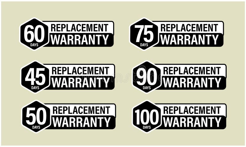 7 Days, 14 Days Replacement Warranty Vector Icon Stock Vector ...