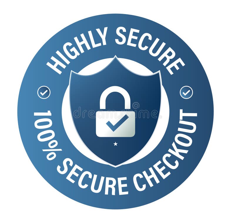 Highly Secure Abstract, 100 Secure Checkout Vector Icon Stock Vector ...