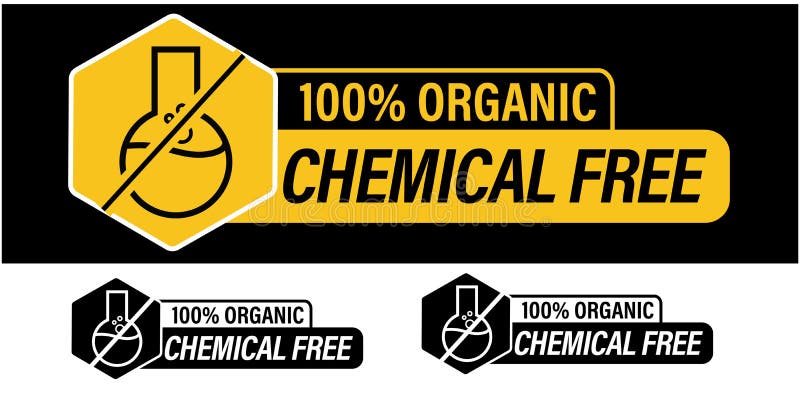 100 Organic, Chemical Free Vector Icon Set. Stock Vector - Illustration ...