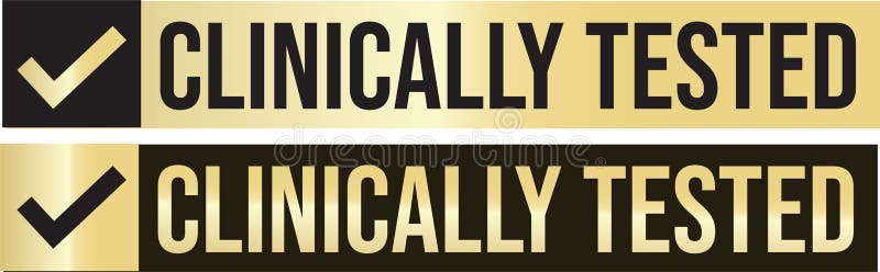 Clinically Tested Vector Icon with Tick Mark Stock Vector ...