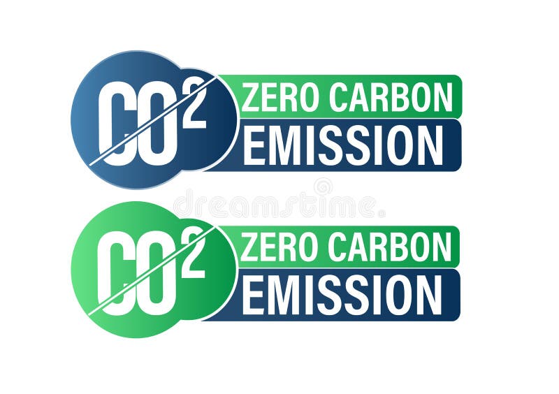 Zero Carbon Emission, Co2 Free Vector Icon, Stock Vector - Illustration ...