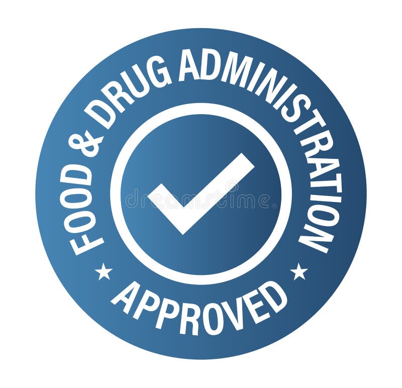 Food and Drug Administration Approved Vector Icon, Stock Vector ...