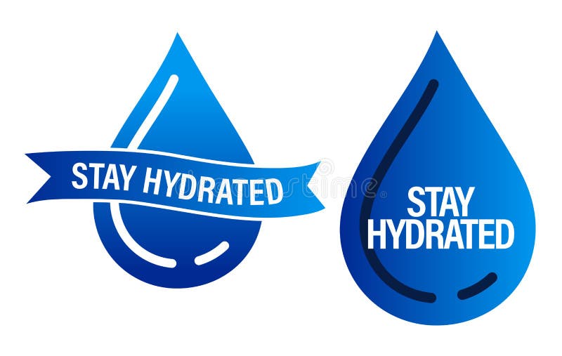 Stay Hydrated Vector Stamp Icon Stock Vector - Illustration of mineral ...