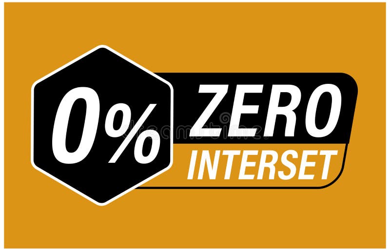 Zero Percent Interest` Vector Icon, Stock Vector - Illustration of math ...