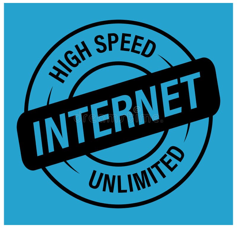 High Speed Unlimited Internet Vector Icon. Stock Vector - Illustration ...