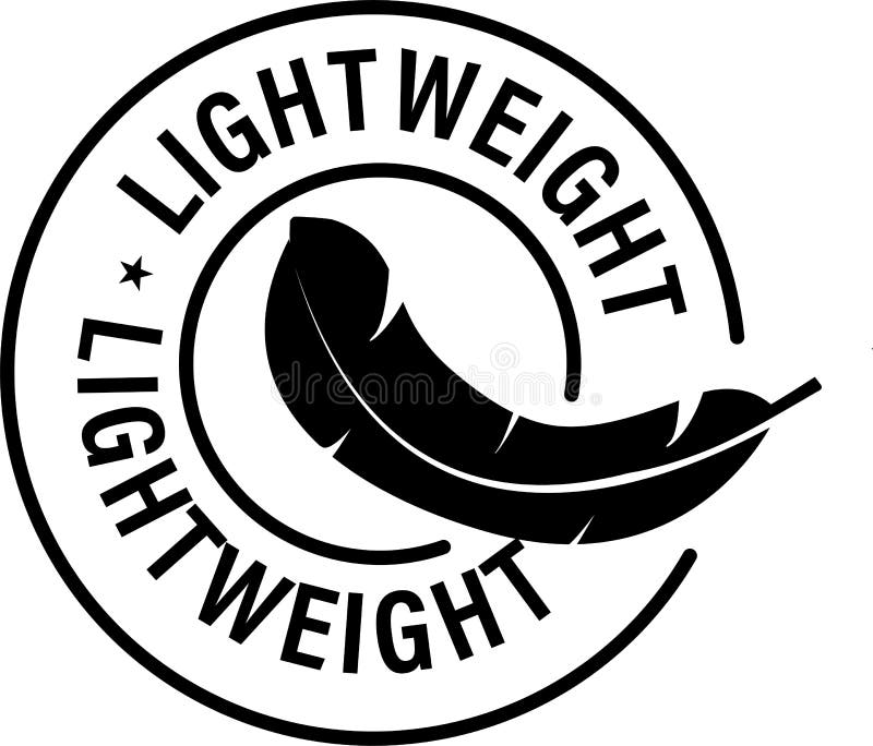 Light Weight Vector Icon with Feather. Stock Vector - Illustration of ...