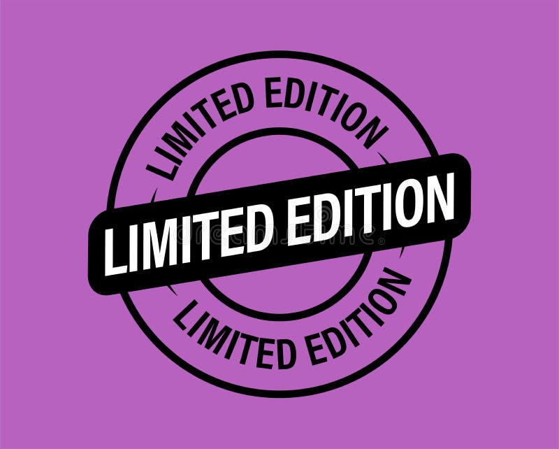 Limited Edition Vector Icon, Black in Color. Stock Vector ...