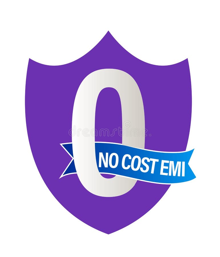 Zer Percent, No Cost Emi Vector Icon Stock Vector - Illustration of ...