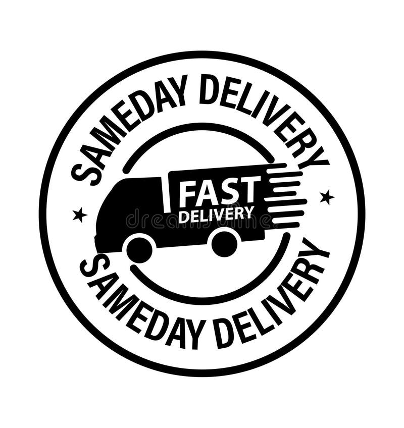 Same Day Delivery, Fast Delivery Logo Stock Vector - Illustration of ...