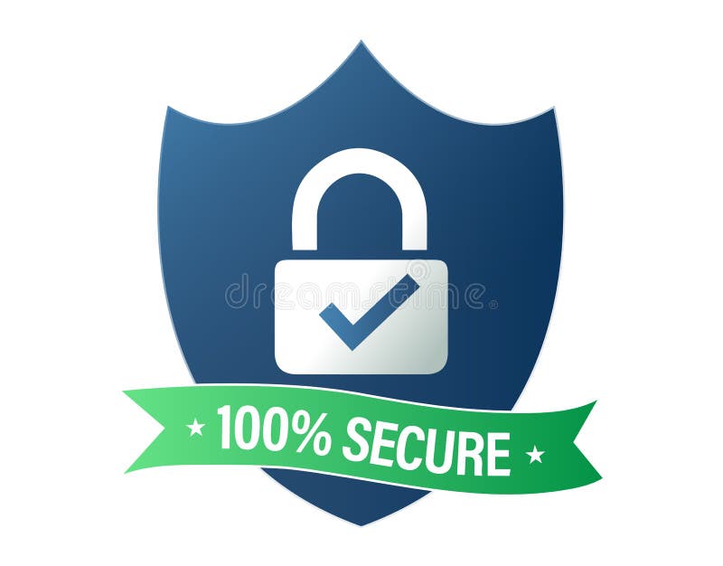 Internet Network Security Abstract. 100 Secure Vector Icon Stock Vector ...
