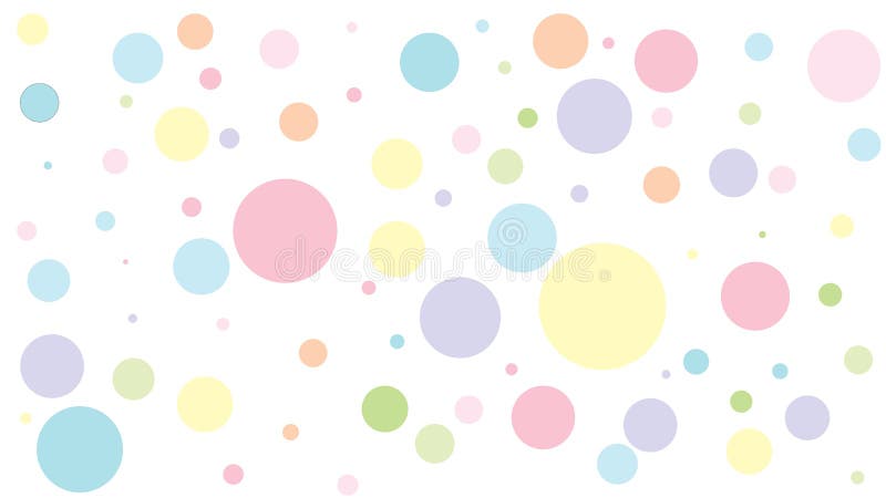 Colorful Round Pastel Background. Circle Pattern Pastel Color ...