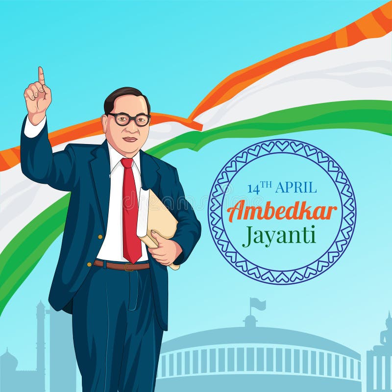 Dr. B.R Ambedkar Jayanti. Bhimrao Ramji Ambedkar Vector Illustration ...