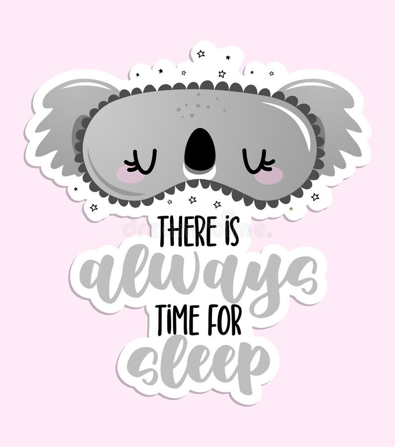 There is always Time for Sleep - Funny Hand Drawn Doodle. Stock Vector ...