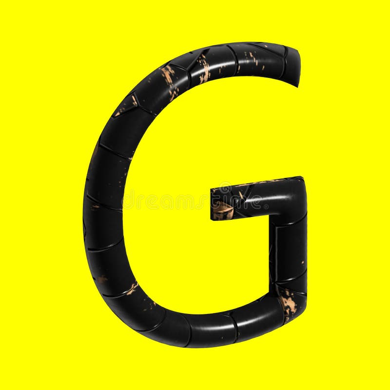 3D Capital letter G stock illustration. Illustration of rendering ...