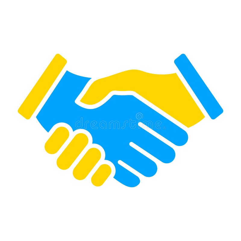 Yellow Blue Handshake Stock Illustrations – 408 Yellow Blue Handshake ...