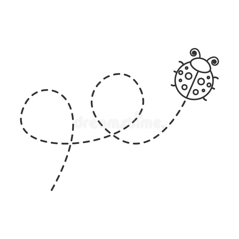 Ladybird Line Drawing Stock Illustrations – 912 Ladybird Line Drawing ...