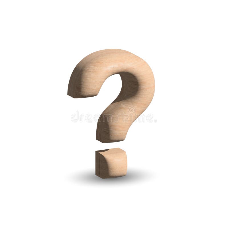 Wood question marks stock illustration. Illustration of decision ...