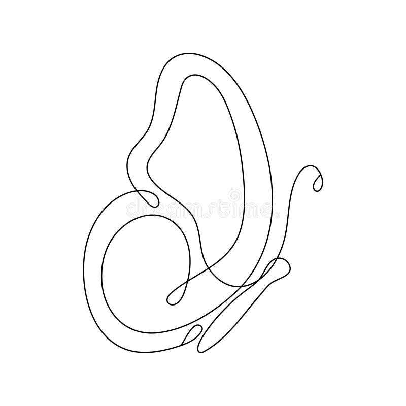 Continuous Line Art Butterfly Stock Illustrations – 1,110 Continuous ...