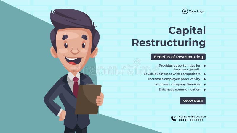 Capital Restructuring Landscape Banner Design Stock Vector ...